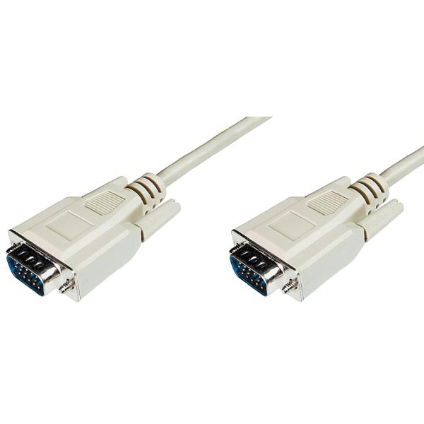VGA Monitor Anschlusskabel HD 15 beige 1 8 m DIGITUS AK 310100 018 E 4016032286455
